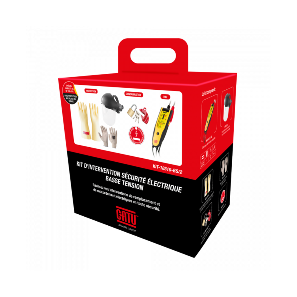 Kit de protection BT, NF C18-510, pour habilitation BS, avec écran ...